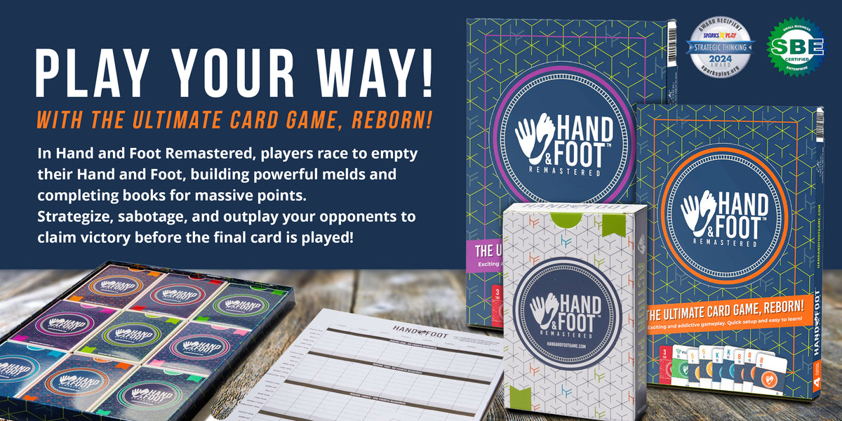 Hand and Foot Remastered™ Canasta Cards - Hand and Foot Card Game